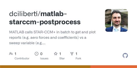 Github Dciliberti Matlab Starccm Postprocess Matlab Calls Star Ccm