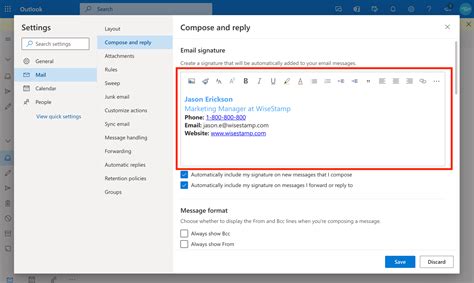 How To Create A Signature In Outlook 365