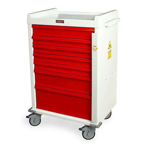Harloff MR B MR Conditional Emergency Cart Seven Drawer With Breakaway Lock