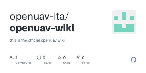 GitHub Openuav Ita Openuav Wiki This Is The Official Openuav Wiki