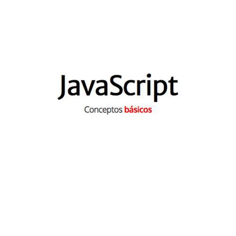 javascript conceptos básicos