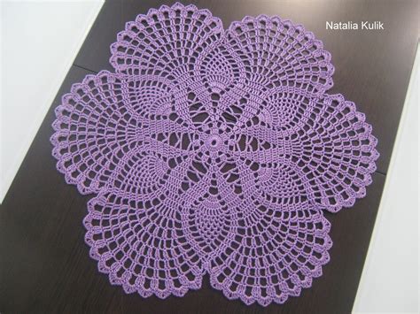 Crochet Doily Pattern Diagram Only PDF Chart Table Center Etsy