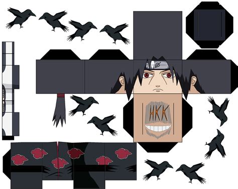Itachi Uchira Casa Do Papercraft