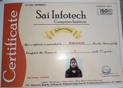 Iram Shahid On Linkedin Cprogramming Certification Developerlife