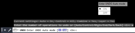 Autocad Undo Command