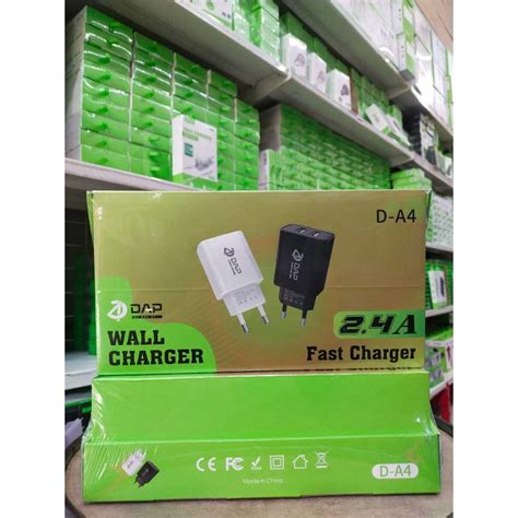 Jual DAP D A4 Wall Charger Dual Output Fast Charging 2 4A Shopee