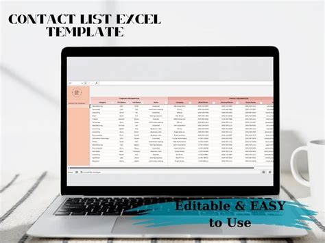 Contact List Excel Template For Efficient Contact Management