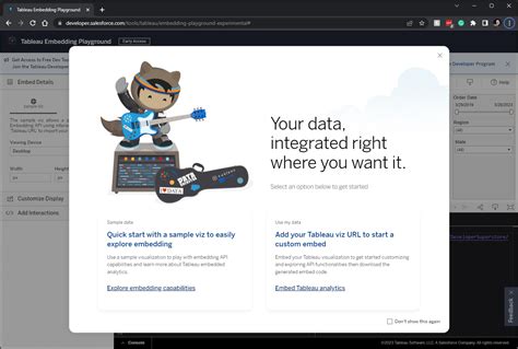 A Guide To Embedding Tableau 3 The Embedding Playground The