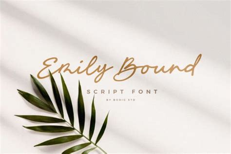 Emily Bound Font By Bodig Creative Fabrica