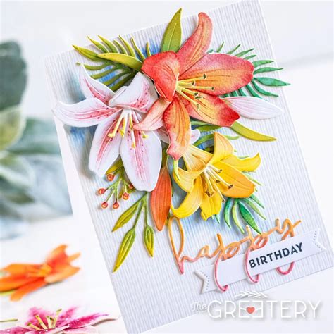 Lily And Palm Mini Release The Greetery Blog Lily Flower Card Ideas