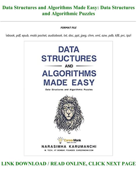 Download In Pdf Data Structures And Algorithms Made Easy Data Structures And Algorithmic