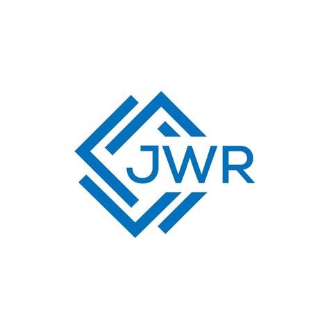 Jwr Letra Logo Diseño En Blanco Antecedentes Jwr Creativo Circulo