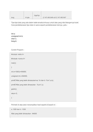 Tipe Data PDF