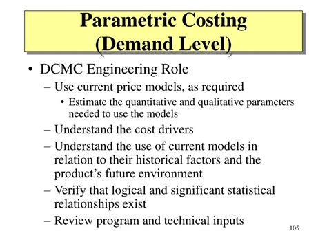 Ppt Parametric Costing Demand Level Powerpoint Presentation Free
