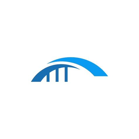 Modèles De Conception Vectorielle Du Logo Du Pont Vecteur Premium