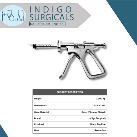 Liposuction Injecting Gun 60cc Syringe Indigo Surgicals