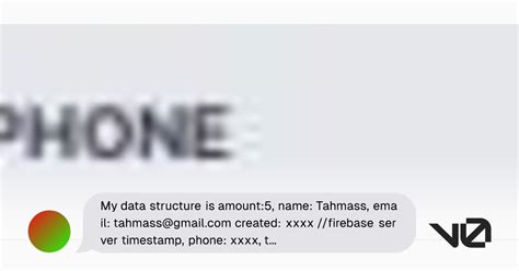 my data structure is amount 5 name tahmass email tahmass