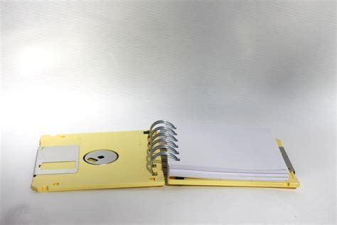 floppy disk notebook geek book recycled computer diskette etsy