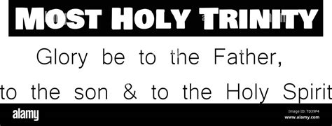 Holy Trinity Sunday Quote Stock Vector Image And Art Alamy