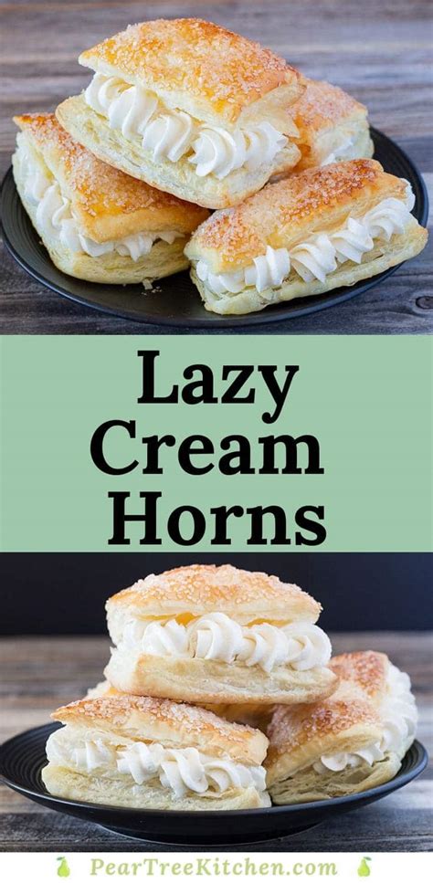 Lazy Cream Horns Recipe Pear Tree Kitchen
