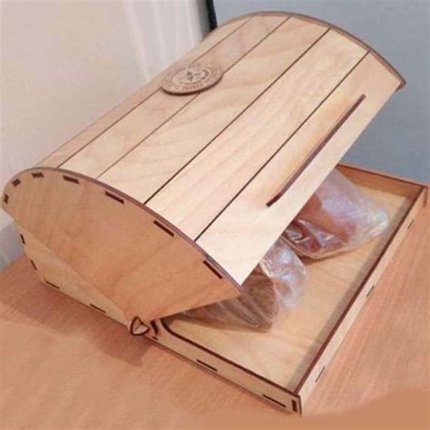 Laser Cut Model Bread Box Cdr Dxf Svg Pdf File Etsy