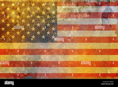 Grungy American Flag Background United States Flag Grungy Style