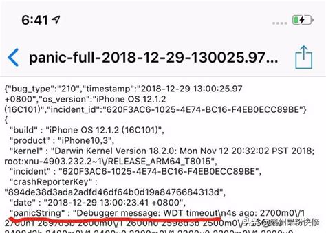 Iphone Panic故障对照表从ios日志分析iphone重启故障诊断方法与定位 Csdn博客