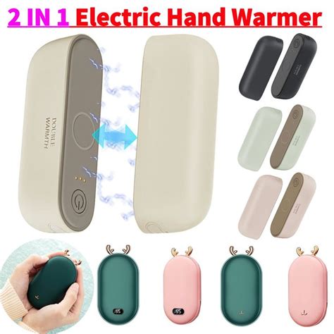 2 In 1 Electric Hand Warmer Reusable Warmer Hand 3 Temp Setting Split