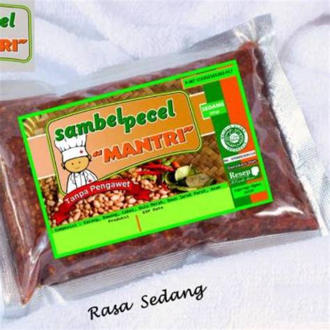 Jual Sambel Sambal Pecel Sangrai Makanan Khas Madiun Rasa SEDANG Bahan