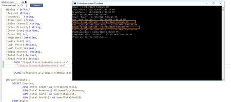 Writing U SQL Scripts Using Visual Studio For Azure Data Lake Analytics