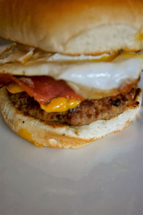 Savory Sweet And Satisfying Bacon And Egg Burger