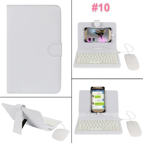 Micro Usb Type C Android Phone Keyboard And Mouse Wired Kit With Covers Compatible With