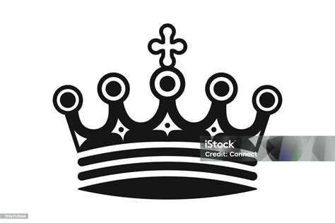 크라운 아이콘입니다 왕 표지판 여왕의 상징 공주 상징 왕실 럭셔리 제국의 아이콘 블랙 골드 색상 벡터 기호입니다 검은색에 대한 스톡 벡터 아트 및 기타 이미지 Istock