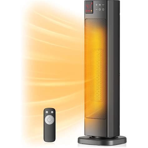 Pelonis 1500 Watt Ceramic Tower Indoor Electric Space Heater With