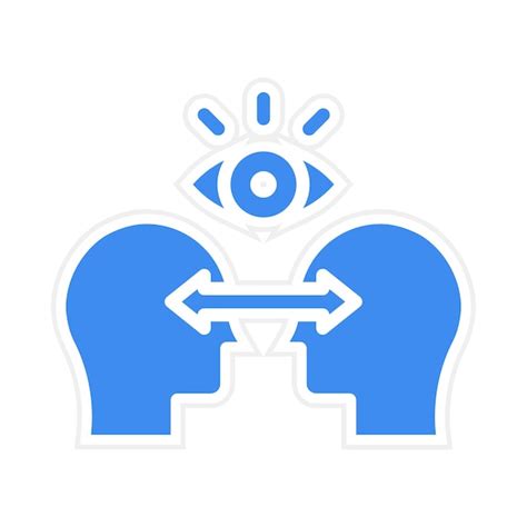 Imagen Vectorial De Icono De Visión Compartida Se Puede Utilizar Para