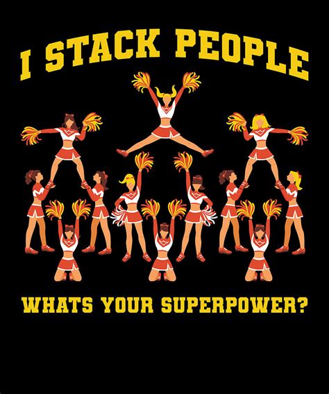 Cheerleader Superpower Cheercaptain Cheerleading Digital Art By Crazy Squirrel Fine Art America