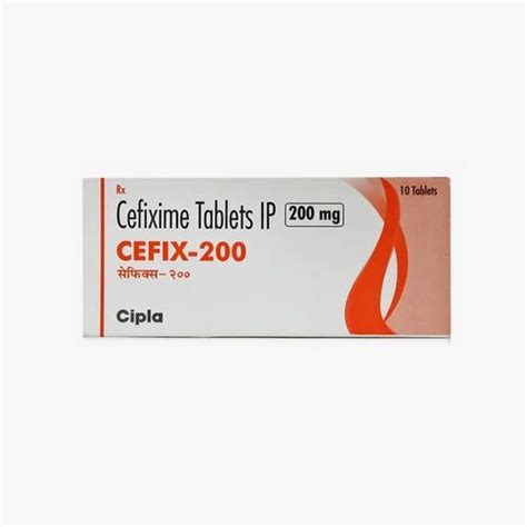 Cefix Cefixime Tablet Packaging Size 10 Tablets In Strip At ₹ 109 42 Stripe In Nagpur