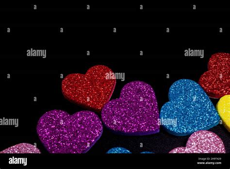 Heart Shape Background Love Concept For Valentines Day Copyspace