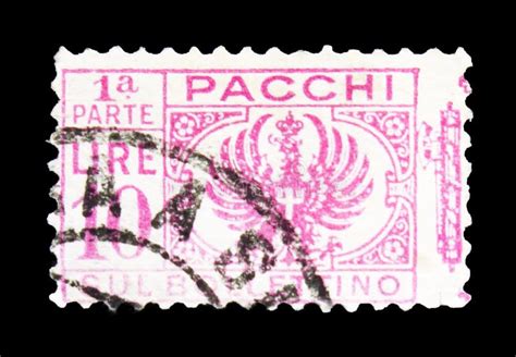 Postage Stamp Printed In Italy Shows Pacchi Postali Parcel Stamps