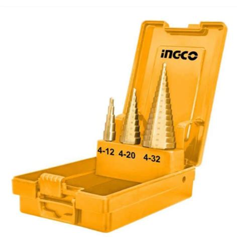 Buy Ingco Aksds0301 Hss Step Drill Bit Set Set Of 3 Online At Best