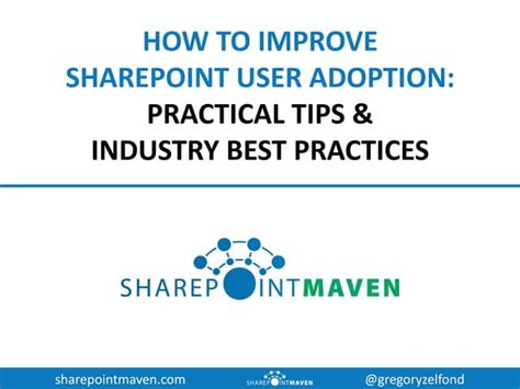 How To Improve Sharepoint User Adoption Ppt
