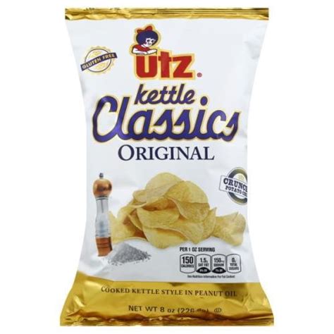 Review Utz Kettle Classics Potato Chips Crunchy Original
