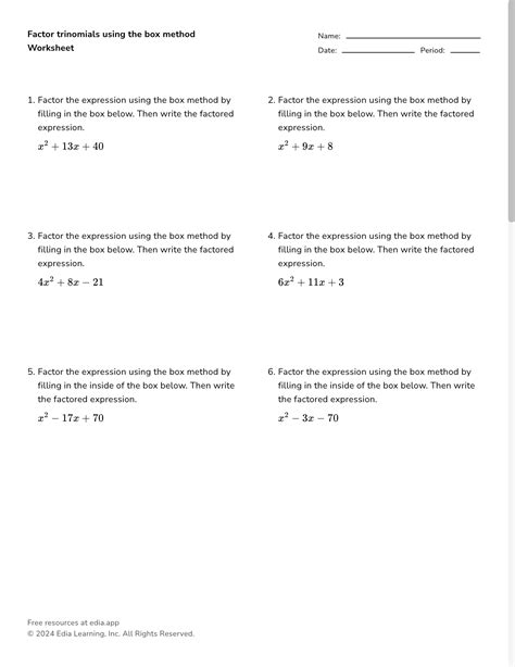 Algebra 2 Factoring Worksheet Factoring All Techniques Kuta Software
