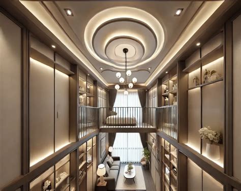 30 Unique Duplex Double Height False Ceiling Design