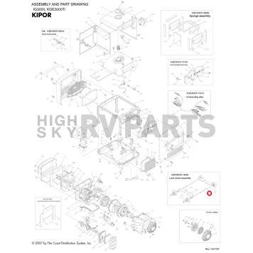 Kipor Power Solutions Generator Wheel KGE TI A Highskyrvparts