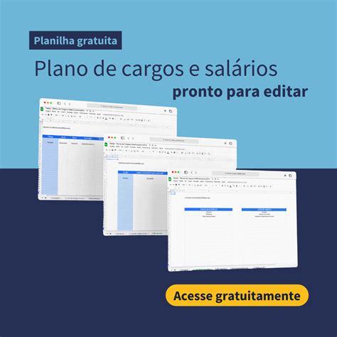 Planilha Plano De Cargos E Salários Pronto Para Editar
