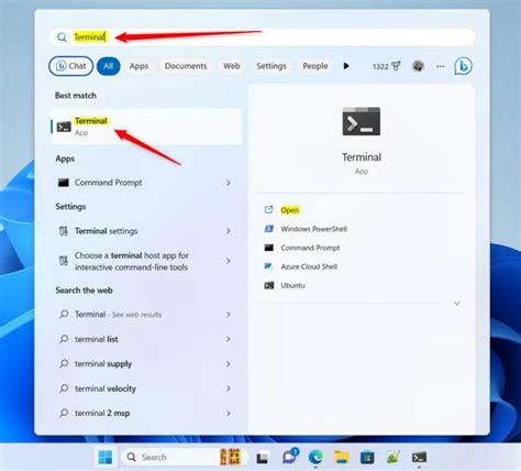 how to automatically open terminal in an admin window in windows 11