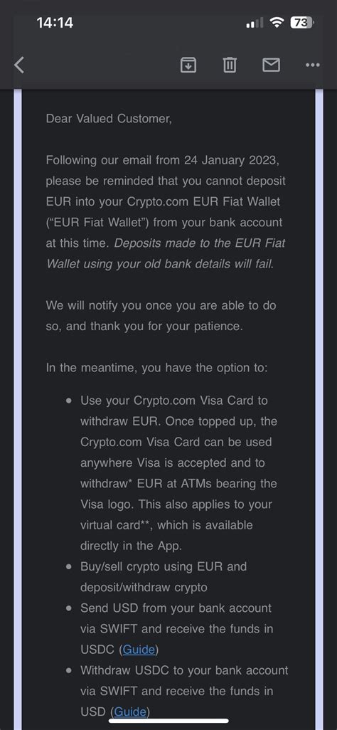 Why Is Cryptocom Sending Out Emails To Its Users Saying Please Be
