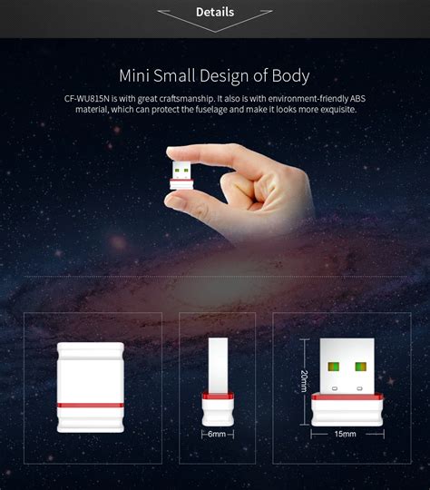 COMFAST Mini CF WU815N USB 2 0 WiFi Adapter Free Driver Dongle