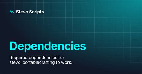 Dependencies Stevo Scripts